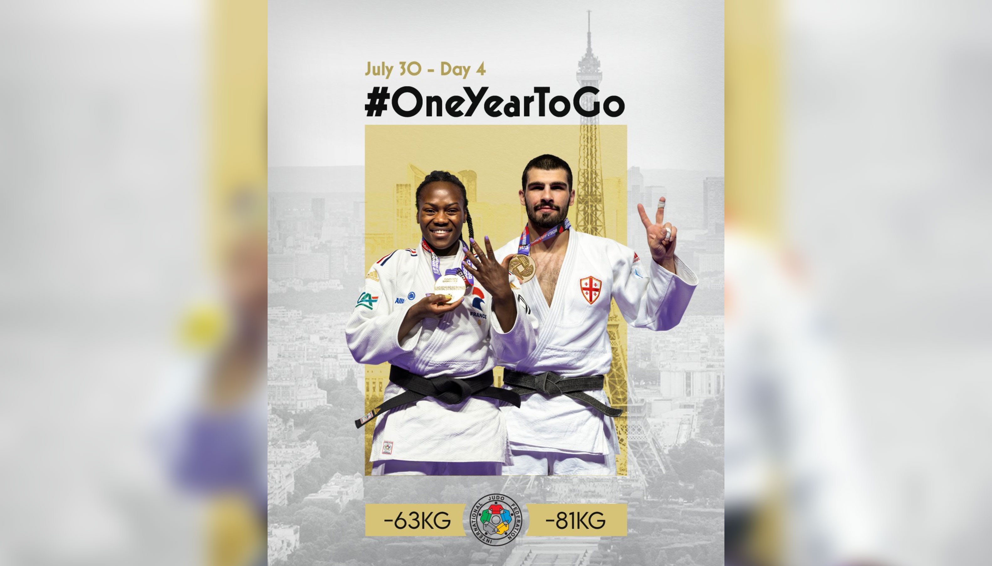 1YearToGo until -63kg / -81kg / IJF.org